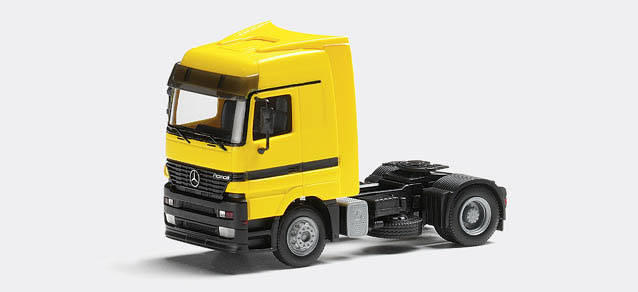 Herpa Mercedes-Benz Actros LH rigid tractor 2a, with air dam and roof ...