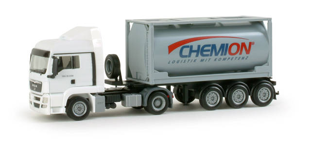 Herpa MAN TGS LX container semitrailer "Chemion 291071