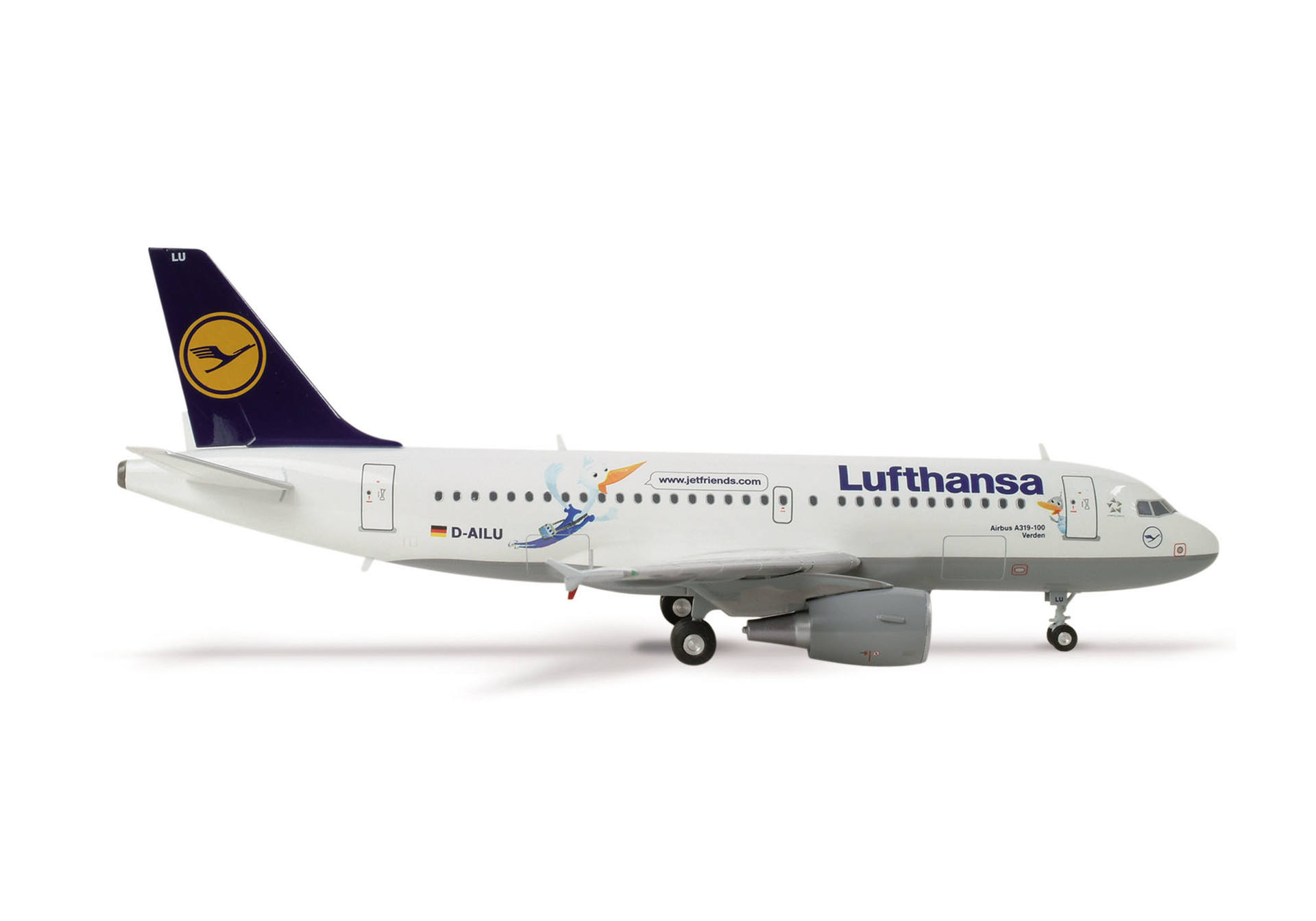 Herpa Lufthansa Airbus A319 "Lu & Cosmo" 553100