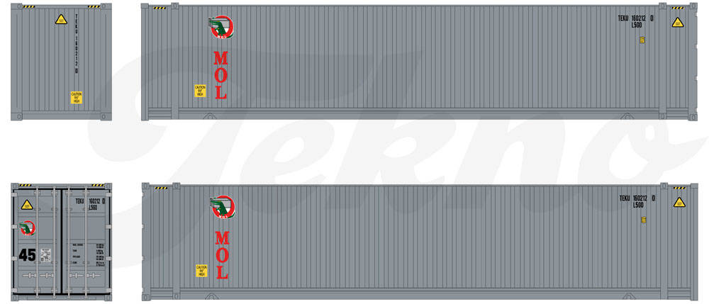 Herpa 45 ft. High Cube Container "MOL" 80468352