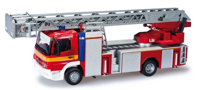 Herpa Mercedes-Benz Atego ´10 Metz L32 aerial ladder "fire department ...
