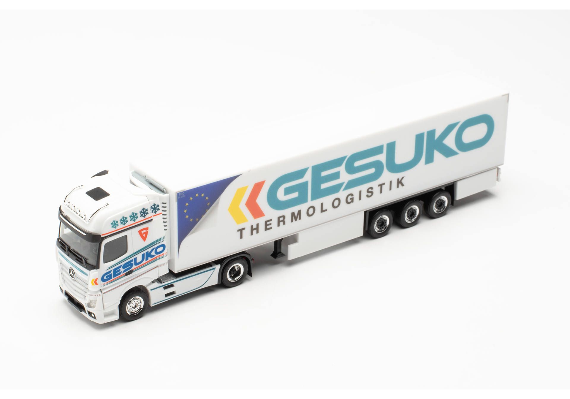 Herpa Mercedes-Benz Actros Gigaspace `18 Kühlkoffer-Sattelzug „GESUKO ...