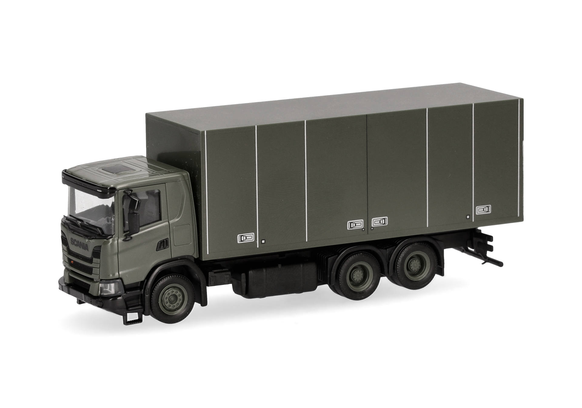 Scania XT17 box truck 3axles "Swedish Army" | 747226