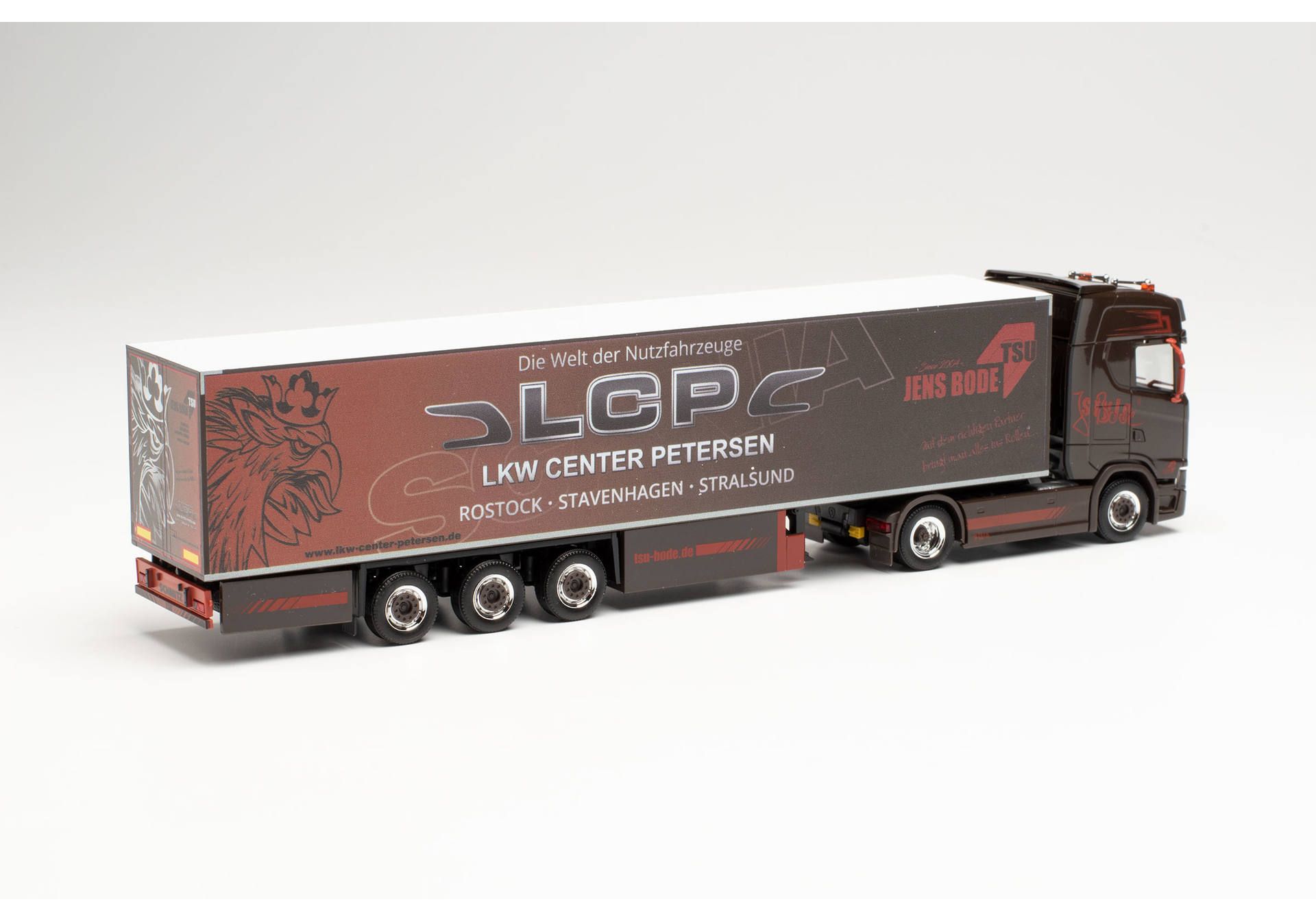Herpa Scania CS 20 HD Kühlkoffer-Sattelzug „TSU Bode“ 313056