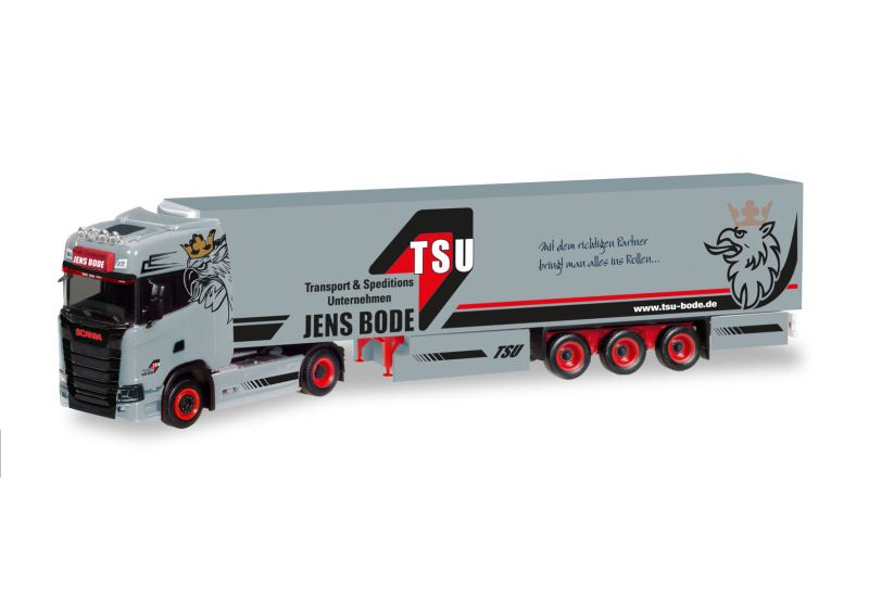 Herpa Scania CS HD refrigerated semitrailer "TSU Bode" 308809