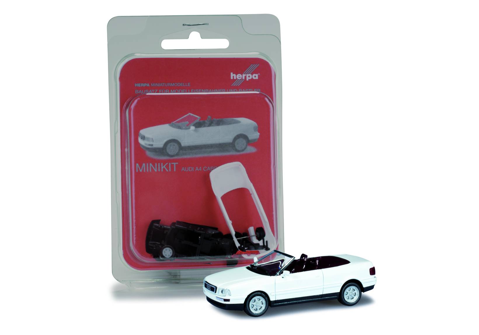 Herpa Herpa MiniKit: Audi 80 convertible, pure white 012287-002