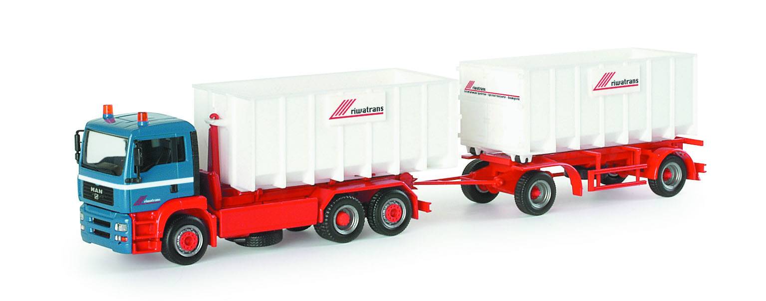 Herpa MAN TGA M container trailer "Riwatrans" 153034