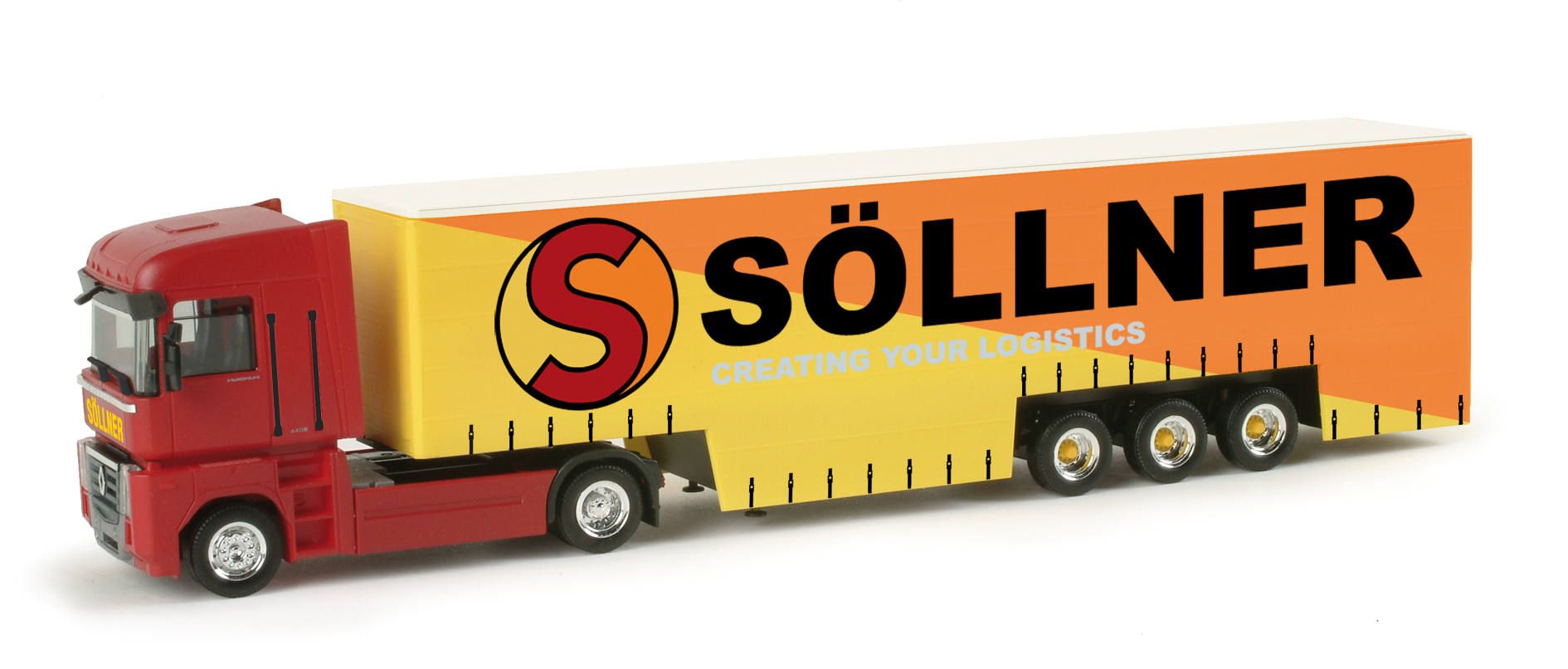 Herpa Renault Magnum beverage semitrailer "Soellner" 156561