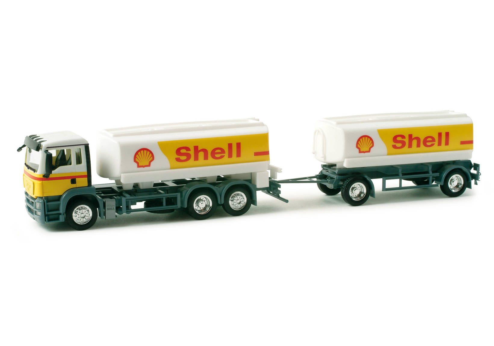 Herpa MAN TGS M fuel tank trailer "Shell" 157582