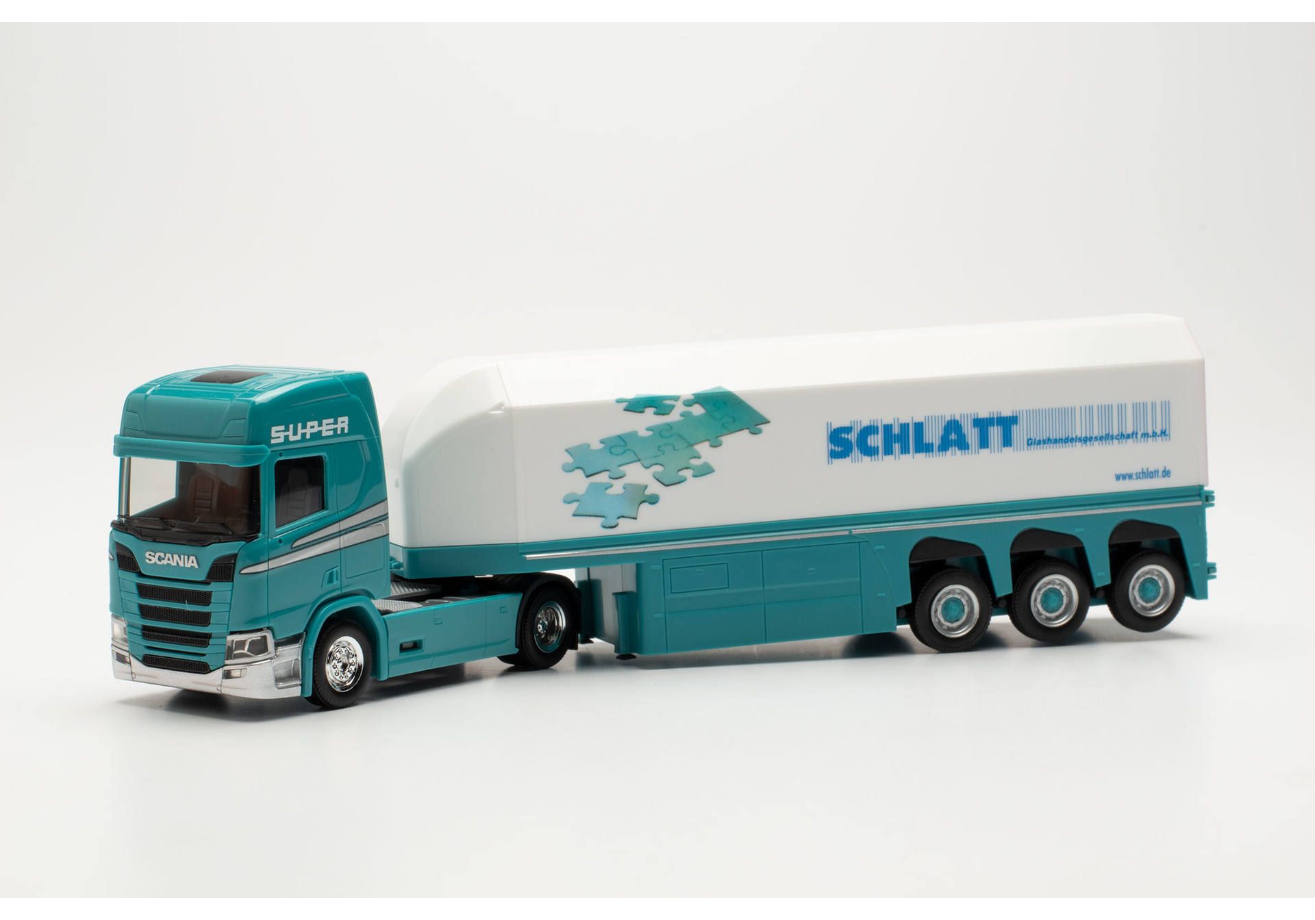 Herpa Scania CS 20 high roof inloader semitrailer “Schlatt” 314428