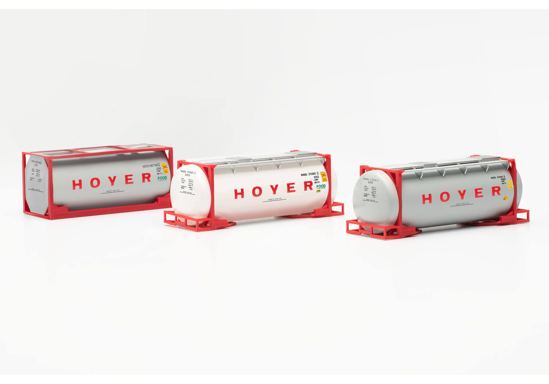 Herpa Set with three tank containers „Hoyer“ 076500-006