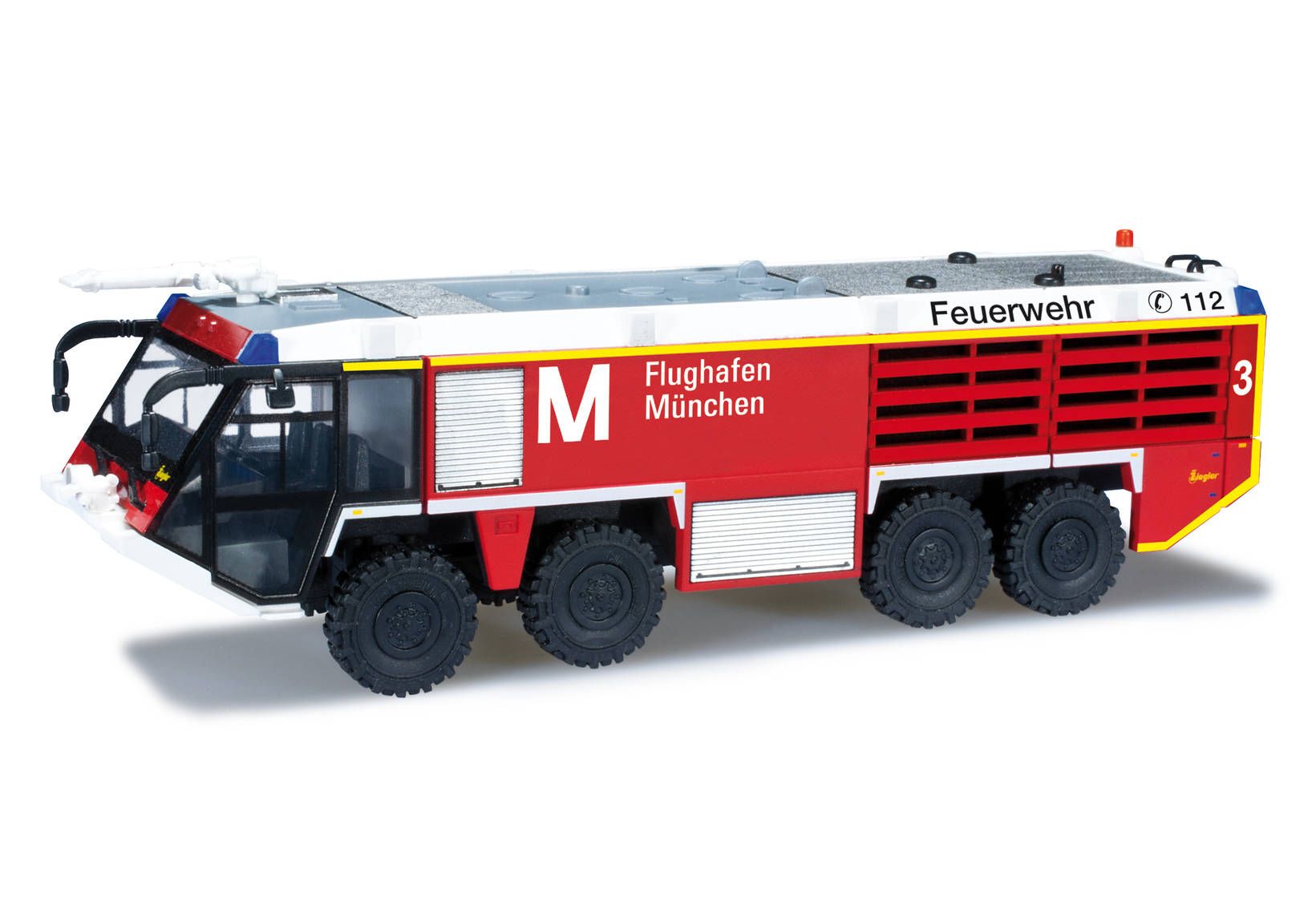 Herpa Ziegler Z 8 Flugfeldlöschfahrzeug "Flughafen München" 090292