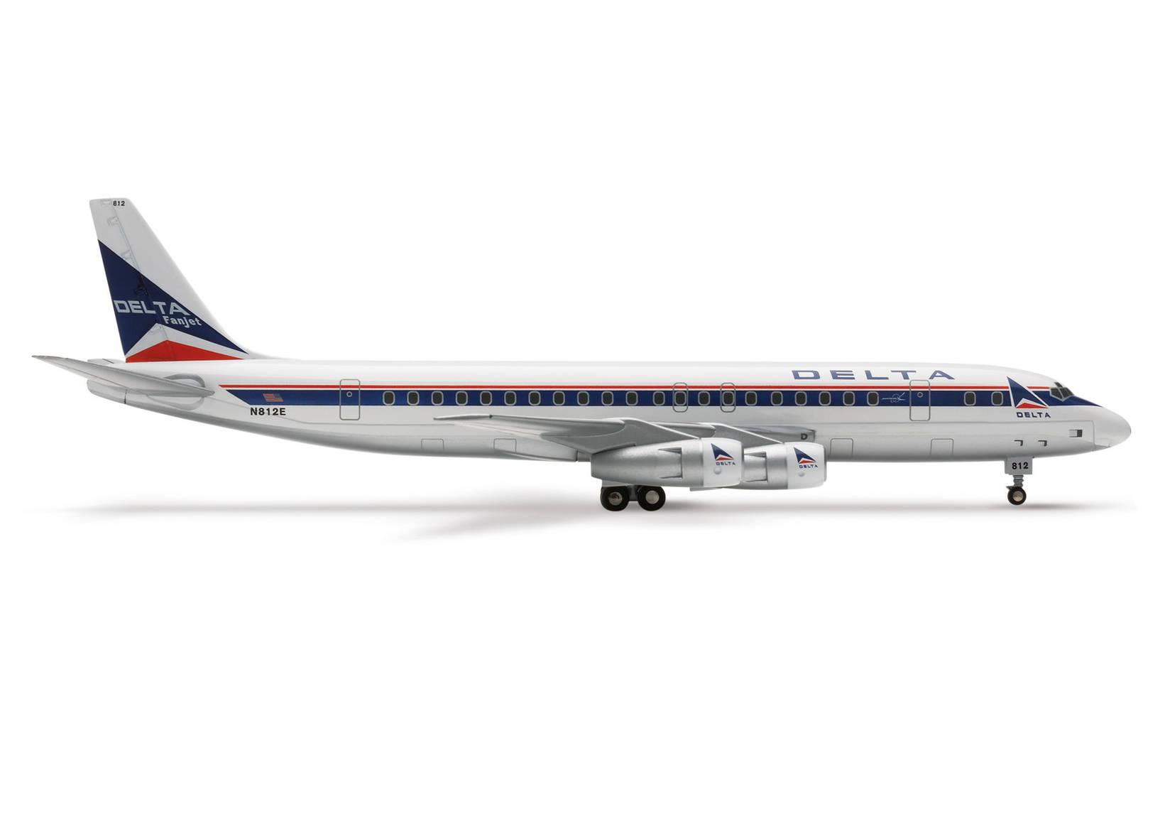 Herpa Delta Air Lines McDonnell Douglas DC-8-51 551557