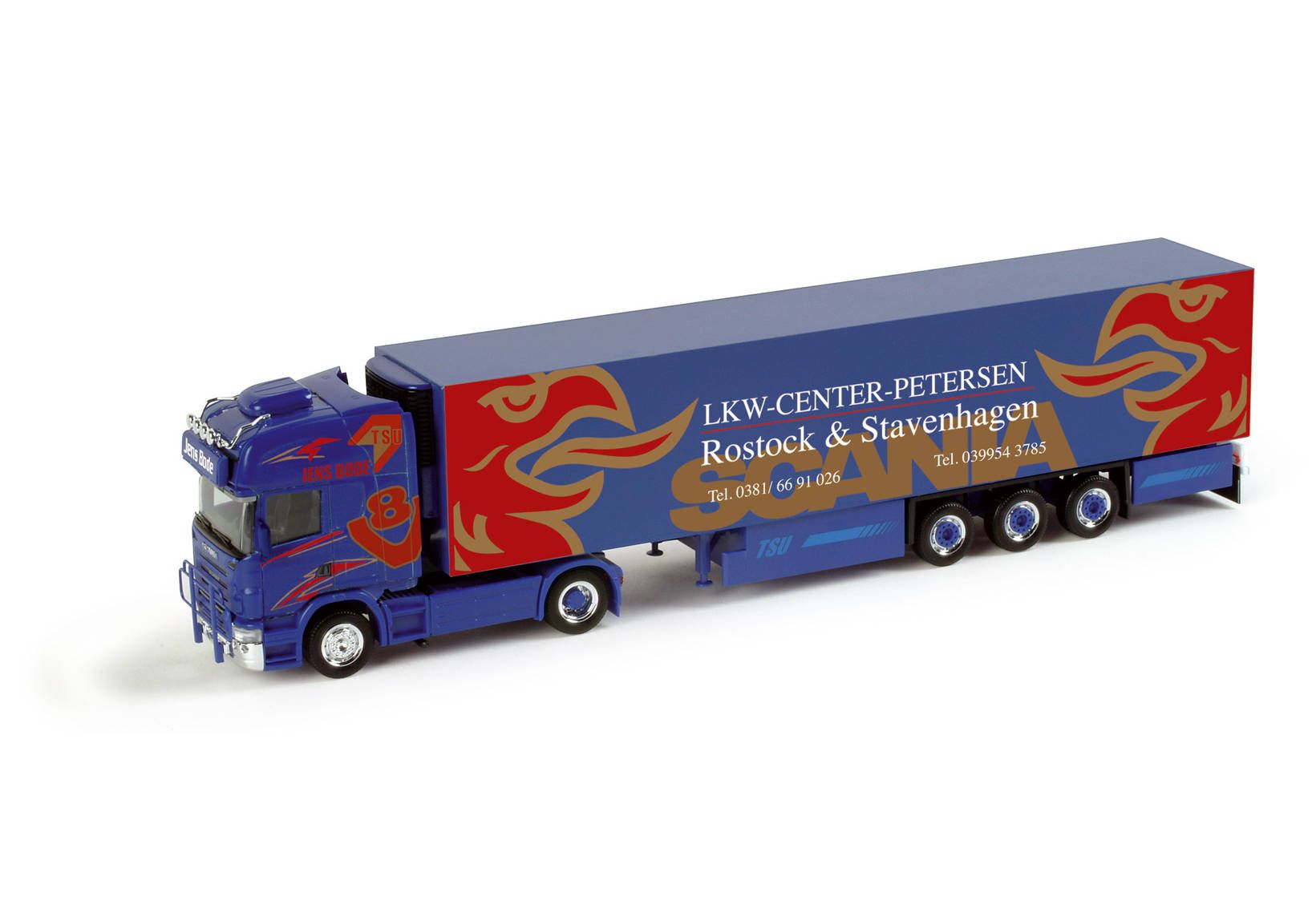 Herpa Scania R TL Kühlkoffer-Sattelzug "TSU Bode" 157407